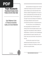 Fairtrade International Standards Overview | PDF | Fair Trade | Tea
