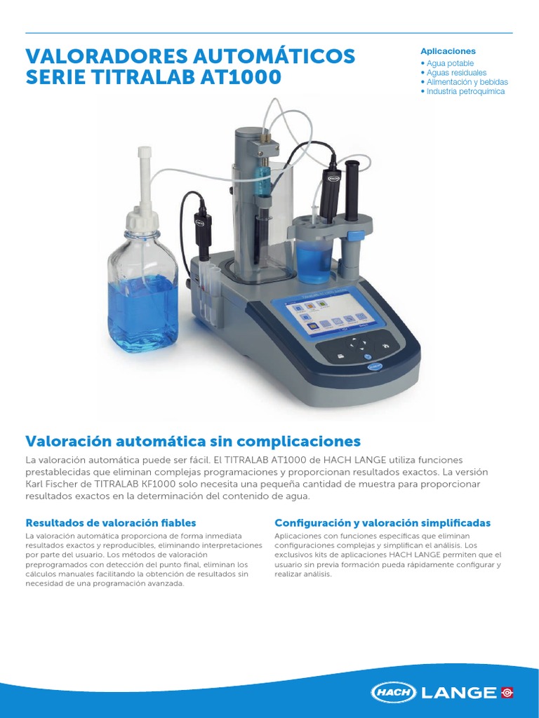 Valoradores Automáticos TITRALAB AT1000 | PDF | Ácido | Informática