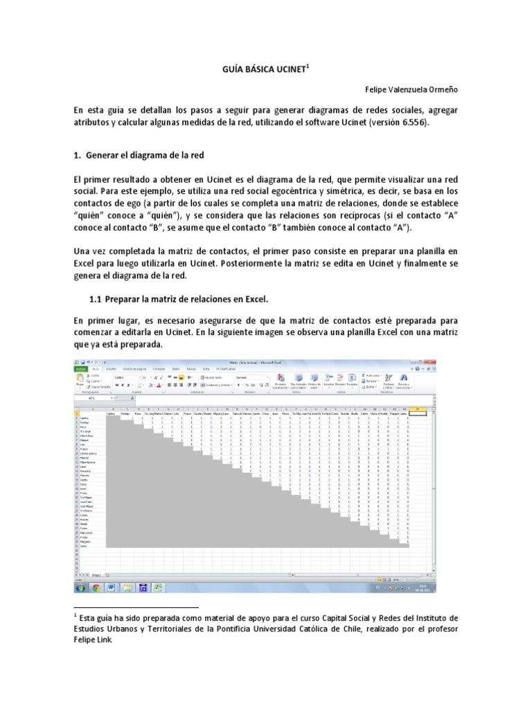 Guía Ucinet | PDF | Matriz (Matemáticas) | Ventana (informática)