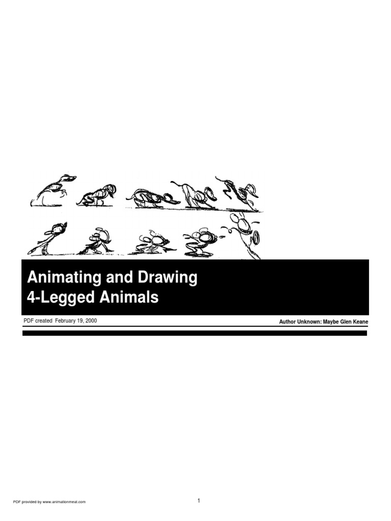 Keane Animating Drawing 4 Legged Animals PDF | PDF | Language Arts ...