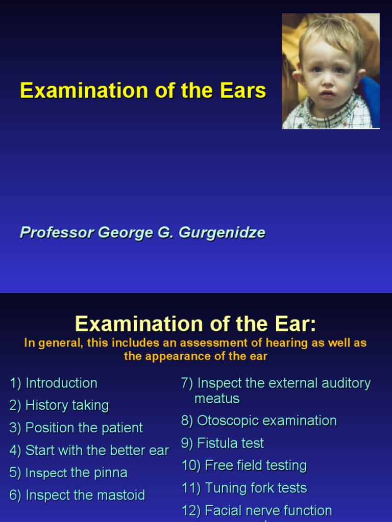 Ear Examination | PDF | Ear | Auditory System