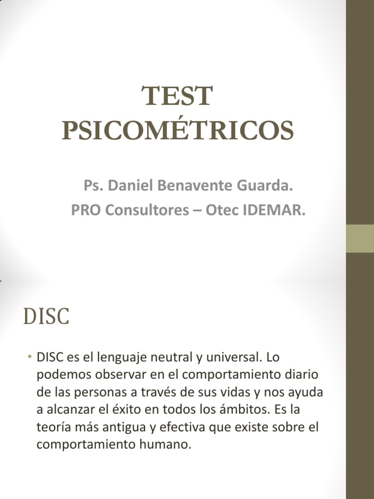 Test Psicométricos | PDF | Inteligencia | Neurociencia