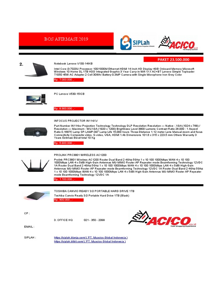 2019 Tech Product Pricing List | PDF | Information Appliances ...