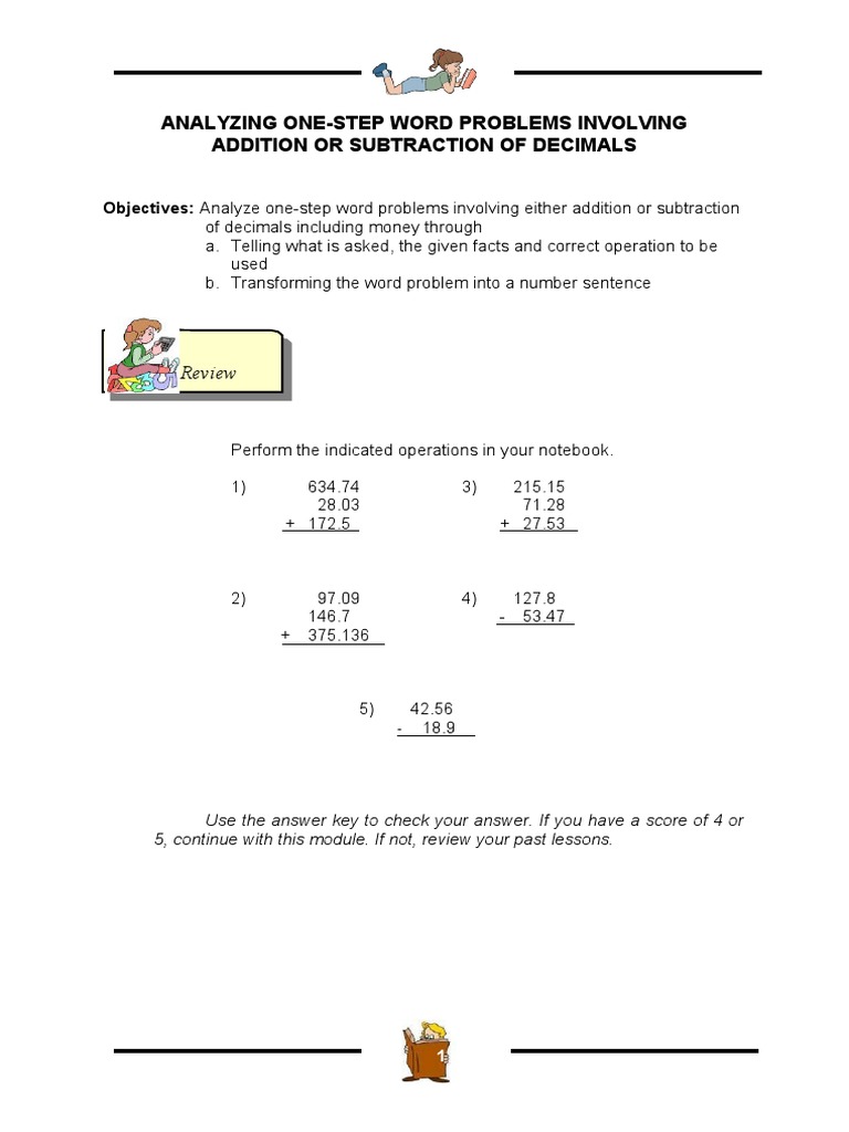 Analyzing One-Step Word Problems Involving Addition | PDF | Cognition ...