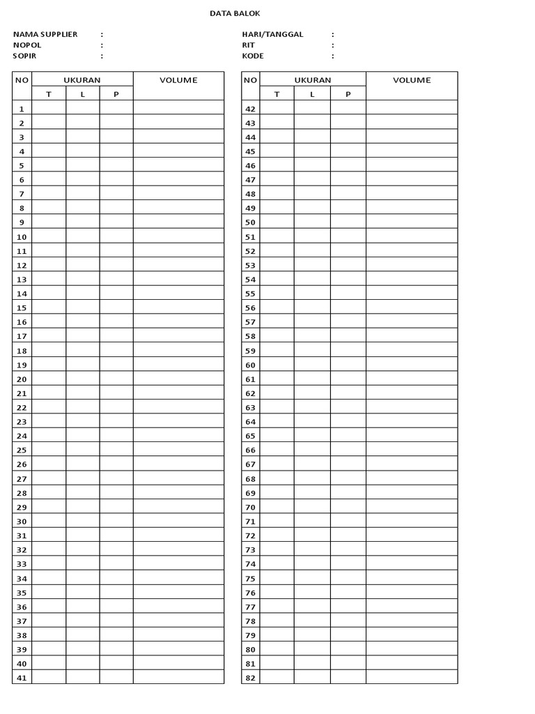 Tally Sheet | PDF