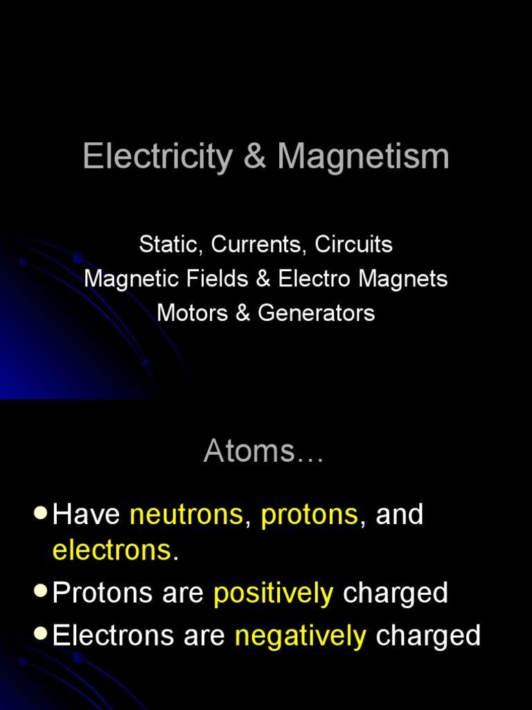 Electricity and Magnetism Basics | PDF | Electrical Resistance And ...