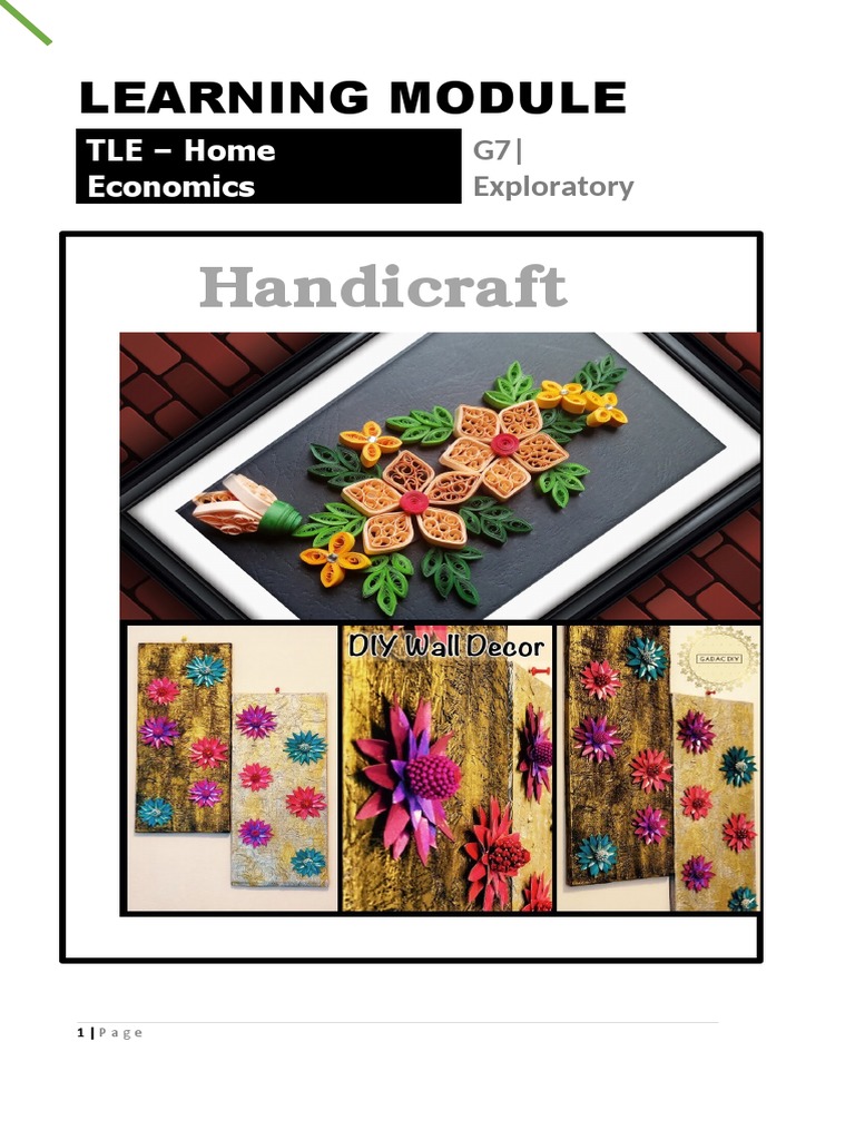 Handicraft: Learning Module | PDF | Embroidery | Color