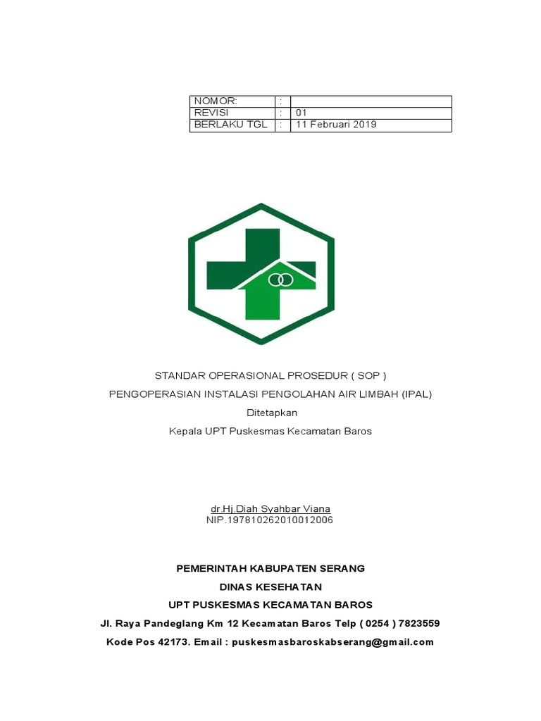 Sop Monitoring Ipal | PDF