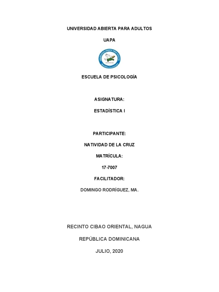 Tarea II. - Naty. - Estadística | PDF