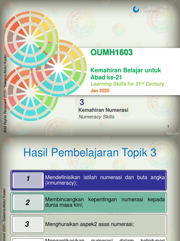 OUMH1603 Topic3 Jan2020 PDF | PDF