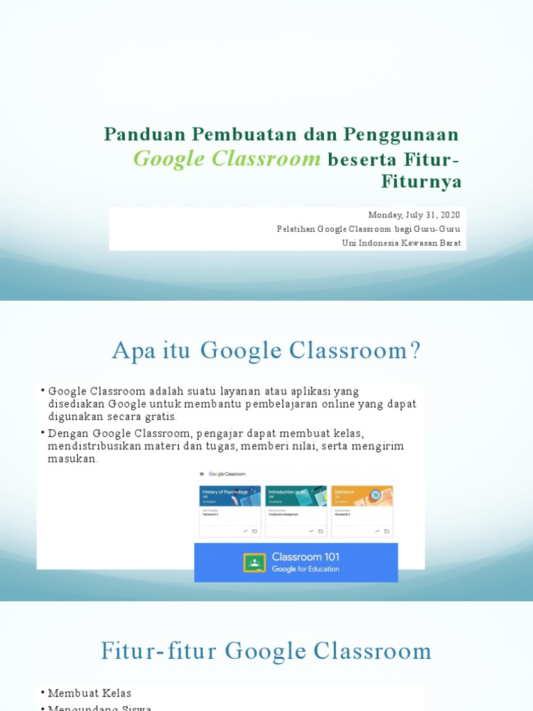 Tutorial Google Classroom Power Point | PDF