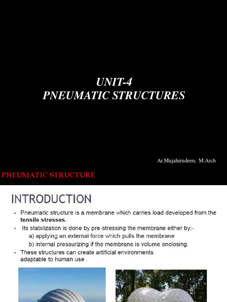 Pneumatic Structures Overview | PDF