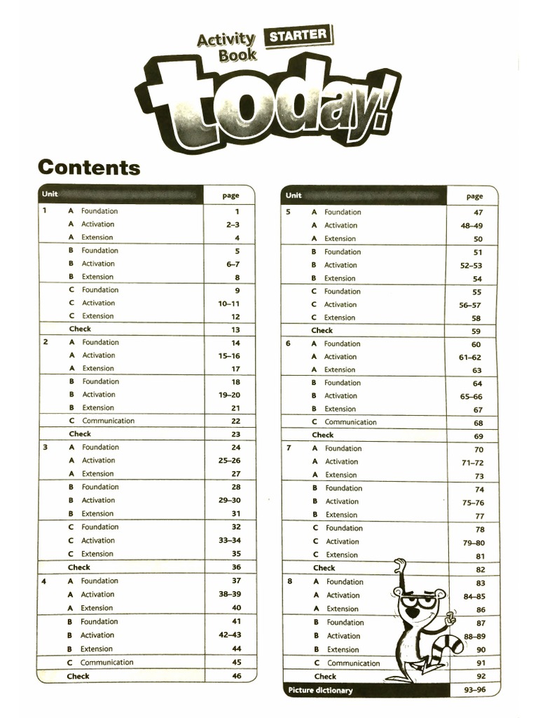 1today Starter Activity Book | PDF