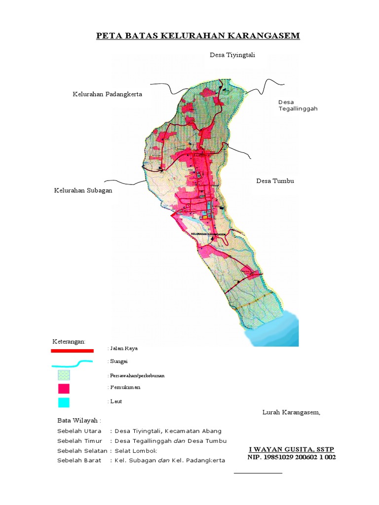 4.peta Kelurahan Karangasem | PDF