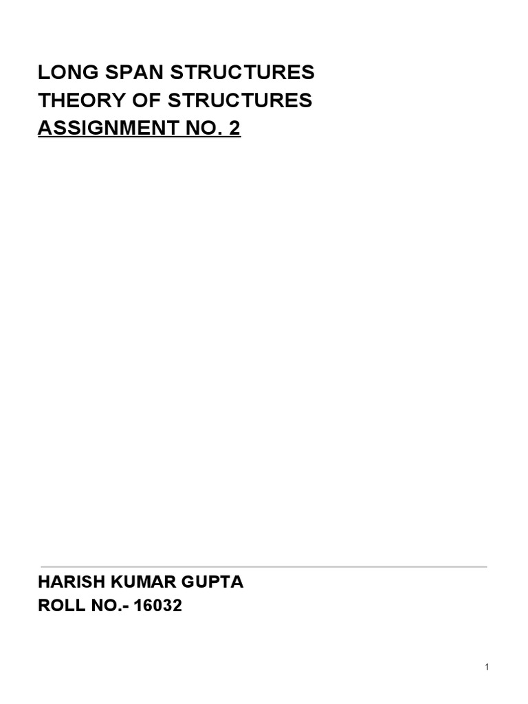Harish Gupta - Long Span Structures | PDF | Truss | Architectural Elements
