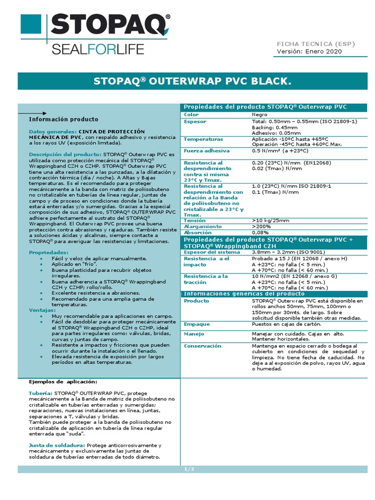 STOPAQ Outerwrap PVC Black 2020 | PDF | Soldadura | Construcción