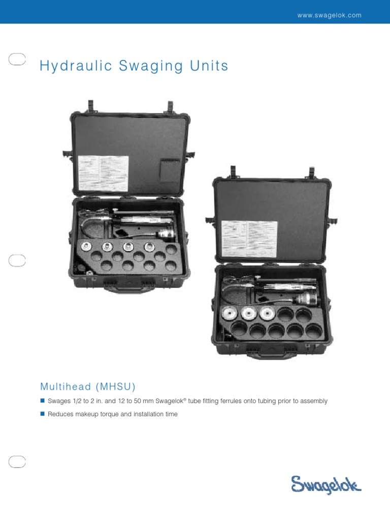 Hydraulic Swaging Units (MS-02-154) R2 | PDF | Pipe (Fluid Conveyance ...
