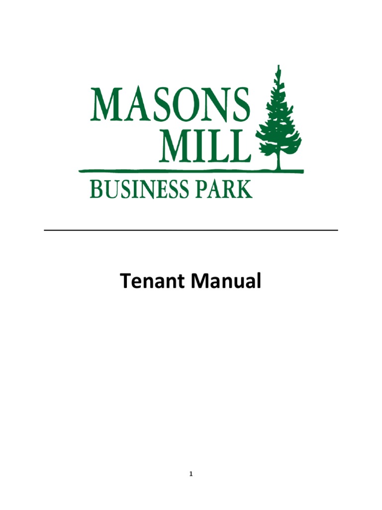 Tenant Manual | PDF | Landlord | Lease