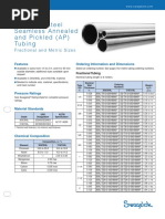 Swagelok Tubing | PDF | Pipe (Fluid Conveyance) | Chemical Elements