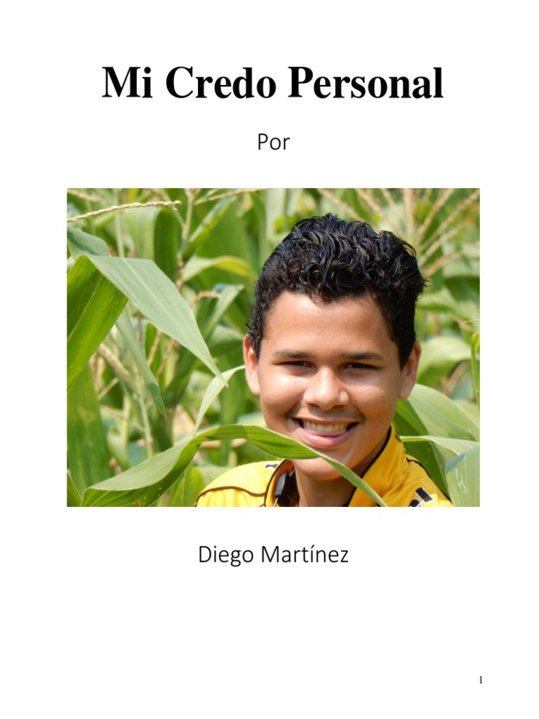 Ejemplo de Credo Personal | PDF | Dios | Vida