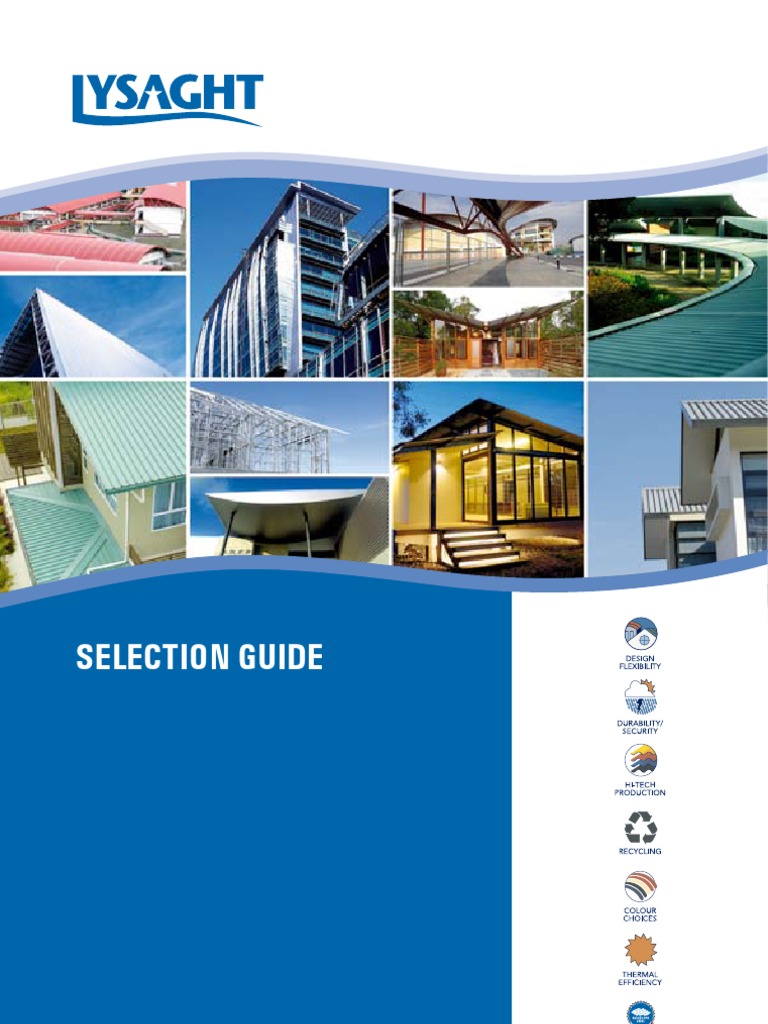 Selection Guide (Lysaght Malaysia) | PDF | Roof | Sheet Metal