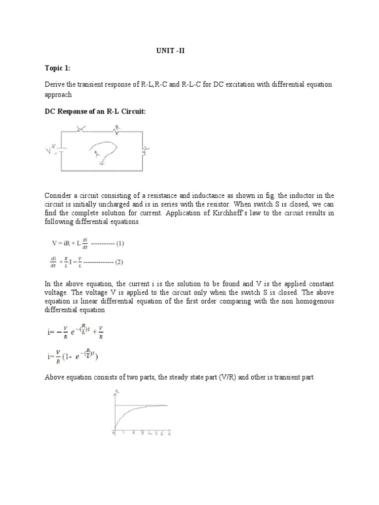 Analysis of Transient Response and Circuit Switching Techniques for R-L ...