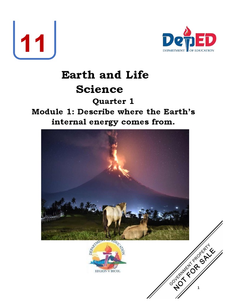 Earth and Life Science: Quarter 1 Module 1: Describe Where The Earth's ...