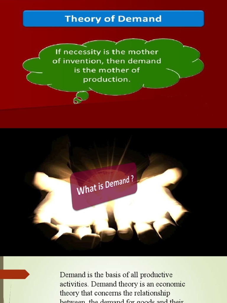 Demand Theory-Managerial Economics | PDF | Demand | Goods