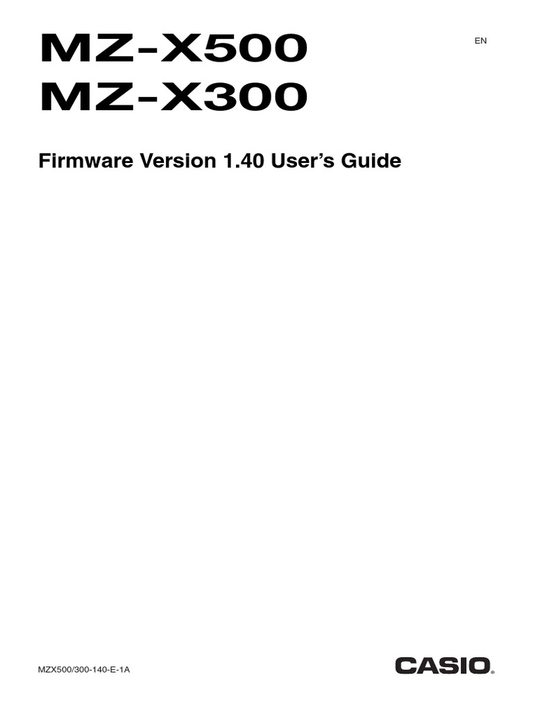 MZ-X500 MZ-X300: Firmware Version 1.40 User's Guide | PDF | Mp3 | Usb ...