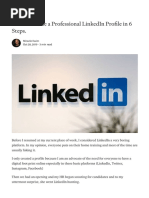 LinkedIn Profile - Template | PDF | Linked In | Computing