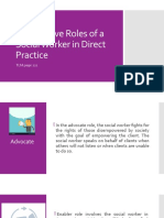 The Roles of A Social Worker | PDF | Social Work | Community