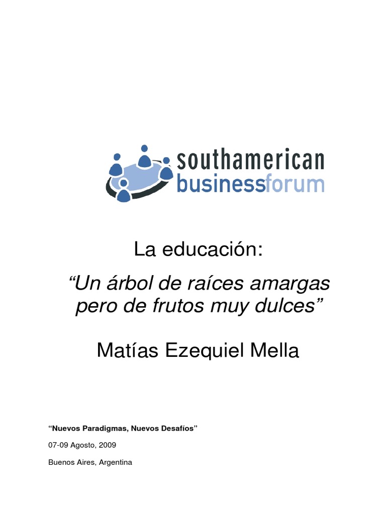 Educación: raíces amargas, frutos dulces | PDF | Desempleo | Ciencias ...