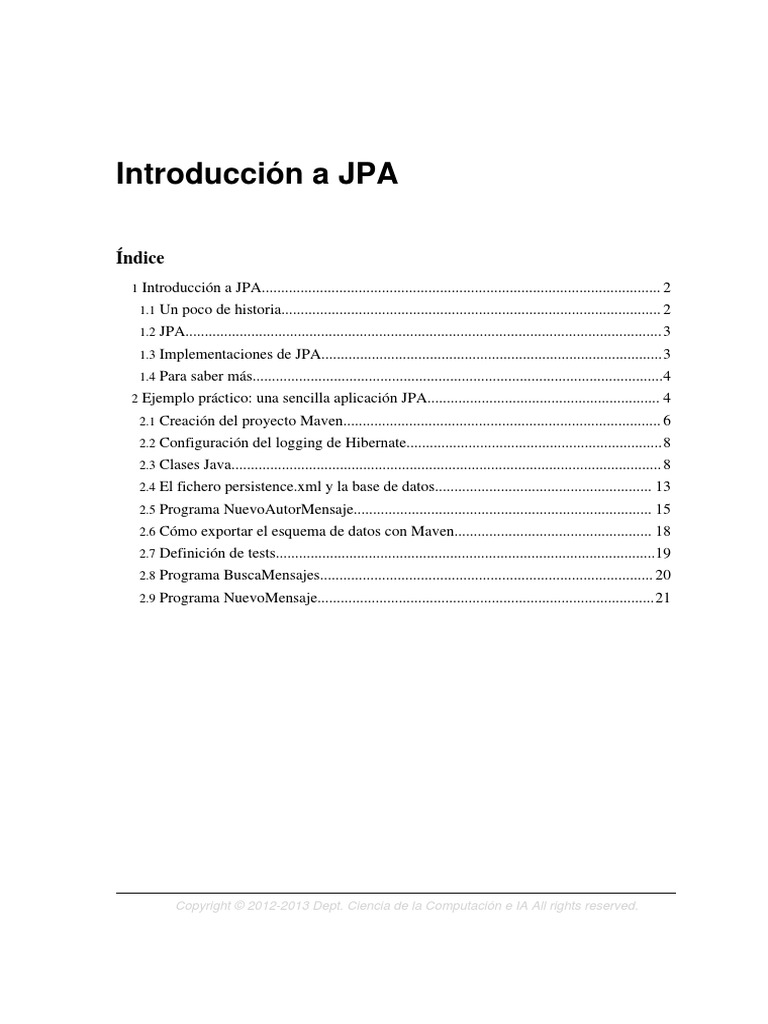 Sesion01-Introduccion A JPA | PDF | Enterprise Java Beans ... Sesion01-Introduccion A JPA | PDF | Enterprise Java Beans ...