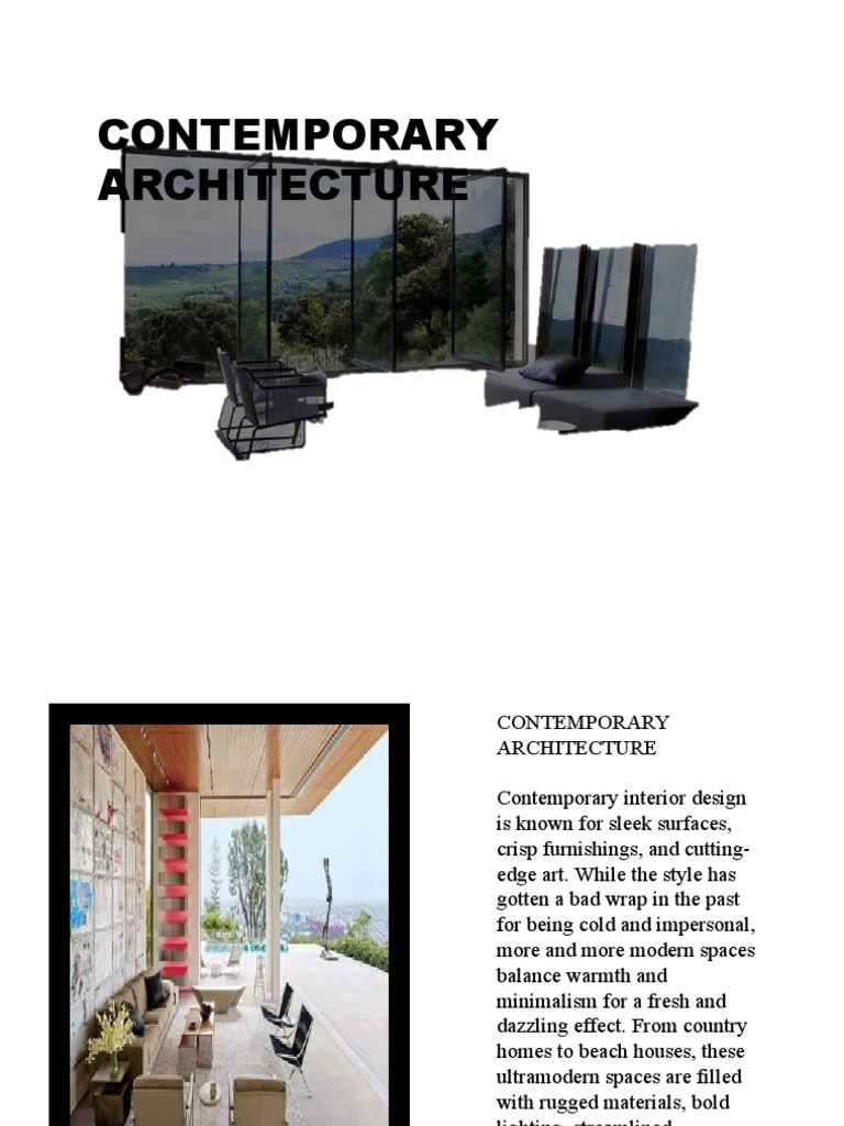 Contemporary Design | PDF | Interior Design | Furniture