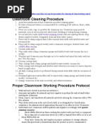 Standard Operating Procedures For Housekeeping | PDF | Housekeeping ...