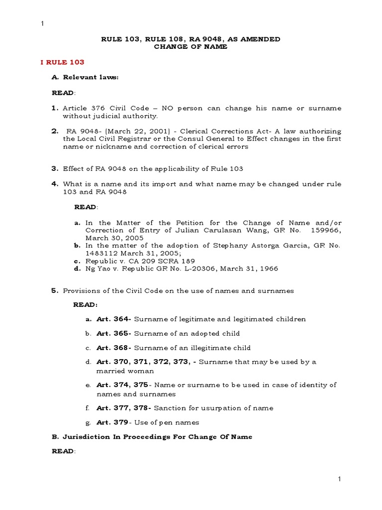 I Rule 103 | PDF | Judgment (Law) | Government