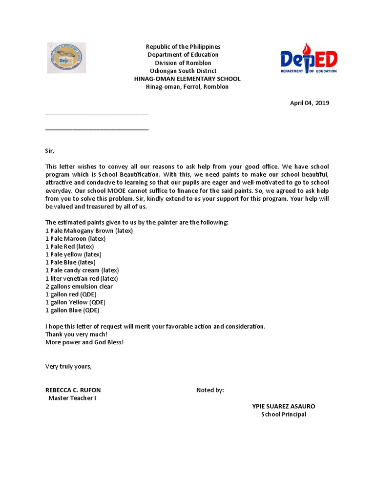 Letter of Request | PDF | Artistic Techniques