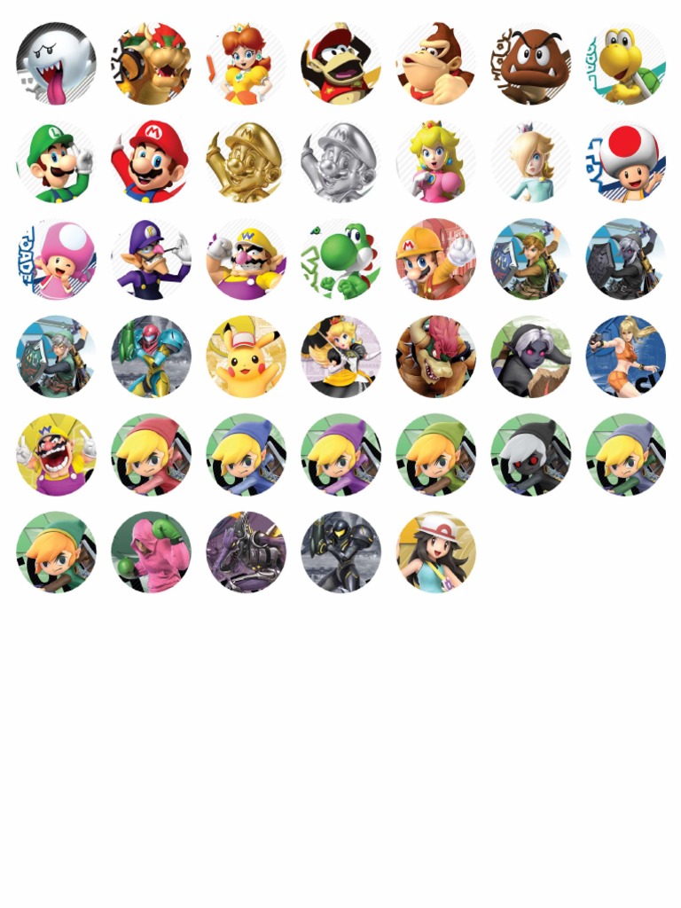 Amiibo Coin 1in Sheet - Coins 4 | PDF