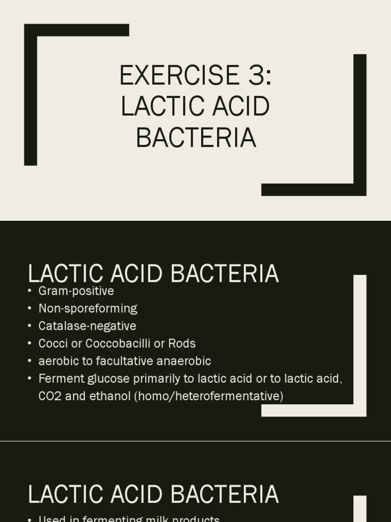Lactic Acid Bacteria Guide | PDF | Lactic Acid | Staining