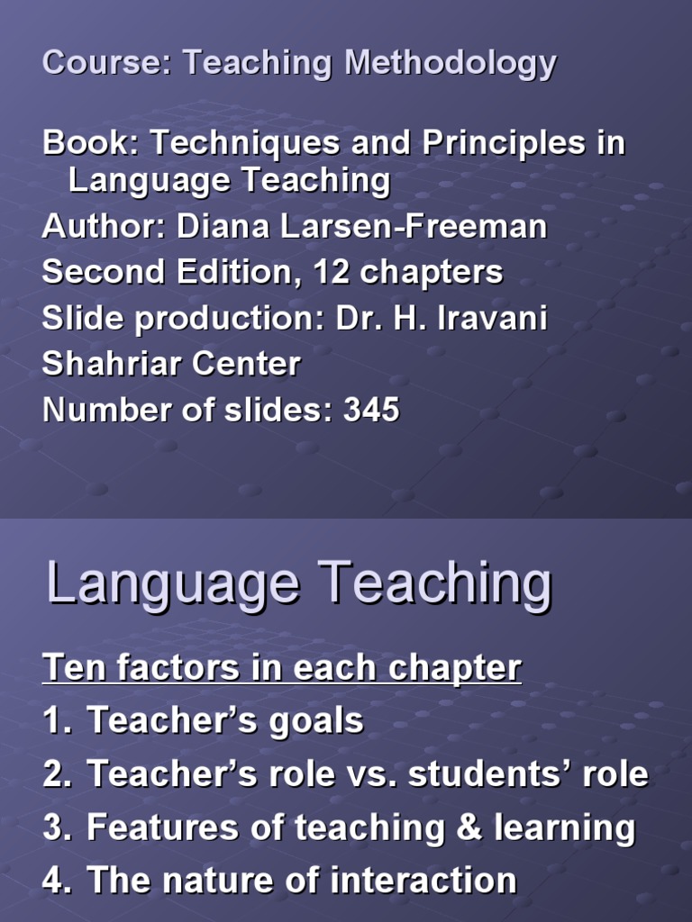 Course: Teaching Methodology | PDF | Language Education | Second Language