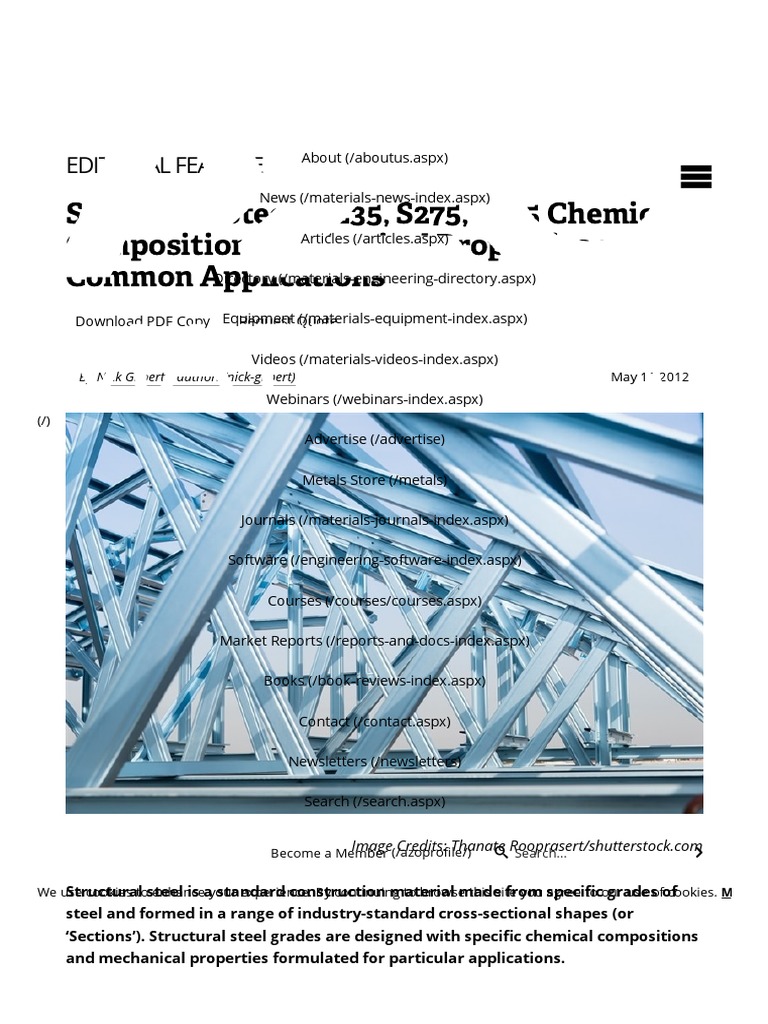 Structural Steel - S235, S275, S355 Chemical Composition, Mechanical ...