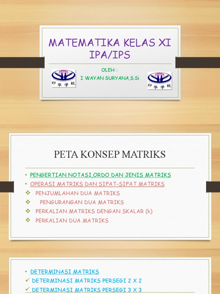 Pertemuan 2 (Konsep Matriks) | PDF