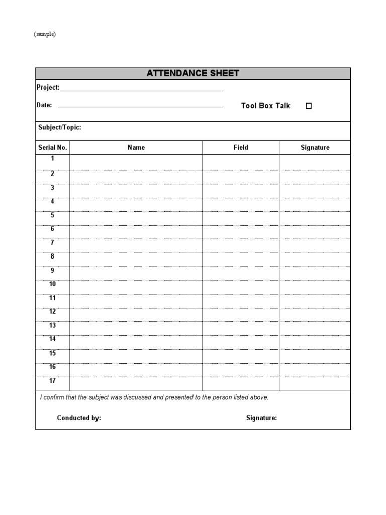 s02 - TOOL BOX MEETING | PDF