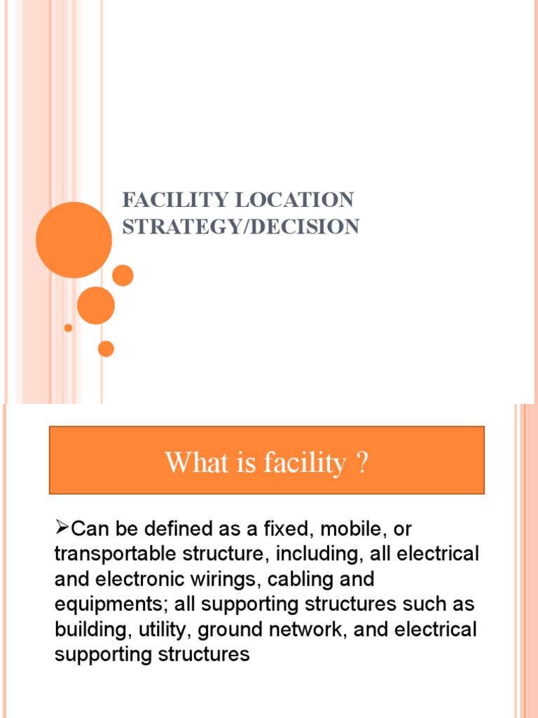 Facility Location Strategy/Decision | PDF | Labour Economics | Retail