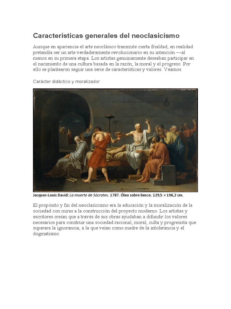 Características del Neoclasicismo | PDF