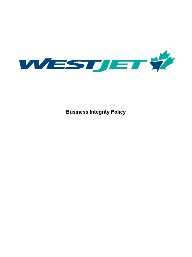 01 Business Integrity Policy | PDF | Bribery | Board Of Directors