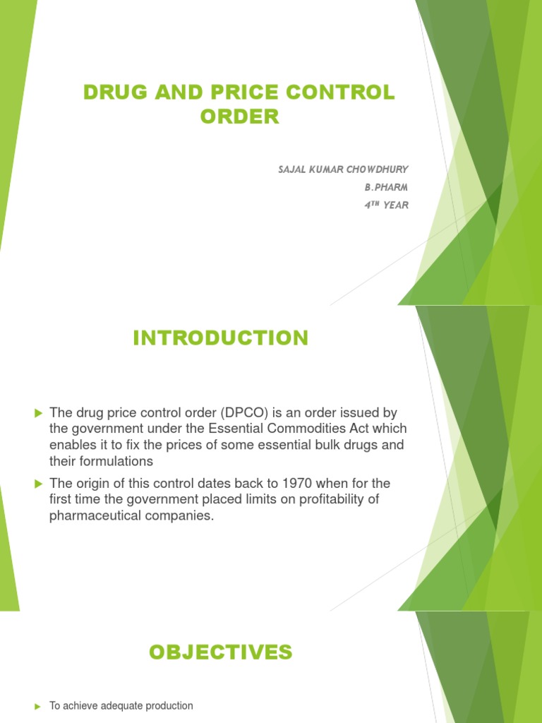 Overview of Drug Price Control Order | PDF | Pharmaceutical Industry ...