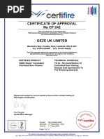 Certifire CF 611 Approval for Locks | PDF