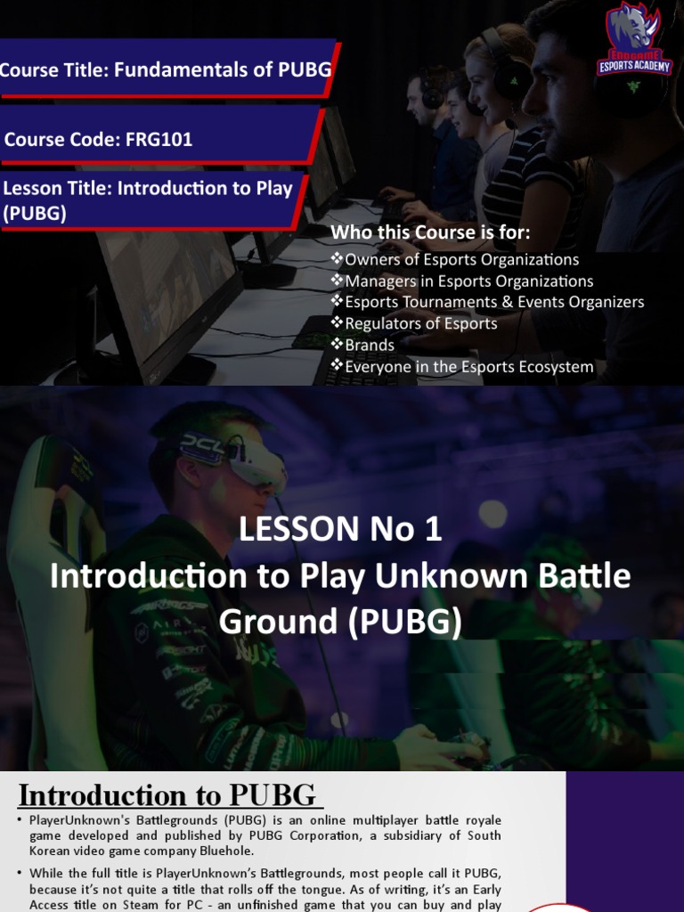 PUBG Fundamentals: Introduction to Play | PDF | Firearms | Gun Barrel