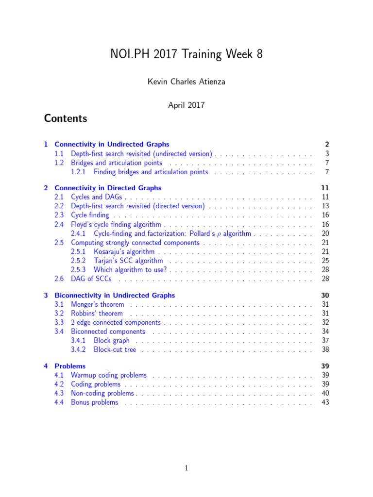 Week8 PDF | PDF | Graph Theory | Algorithms